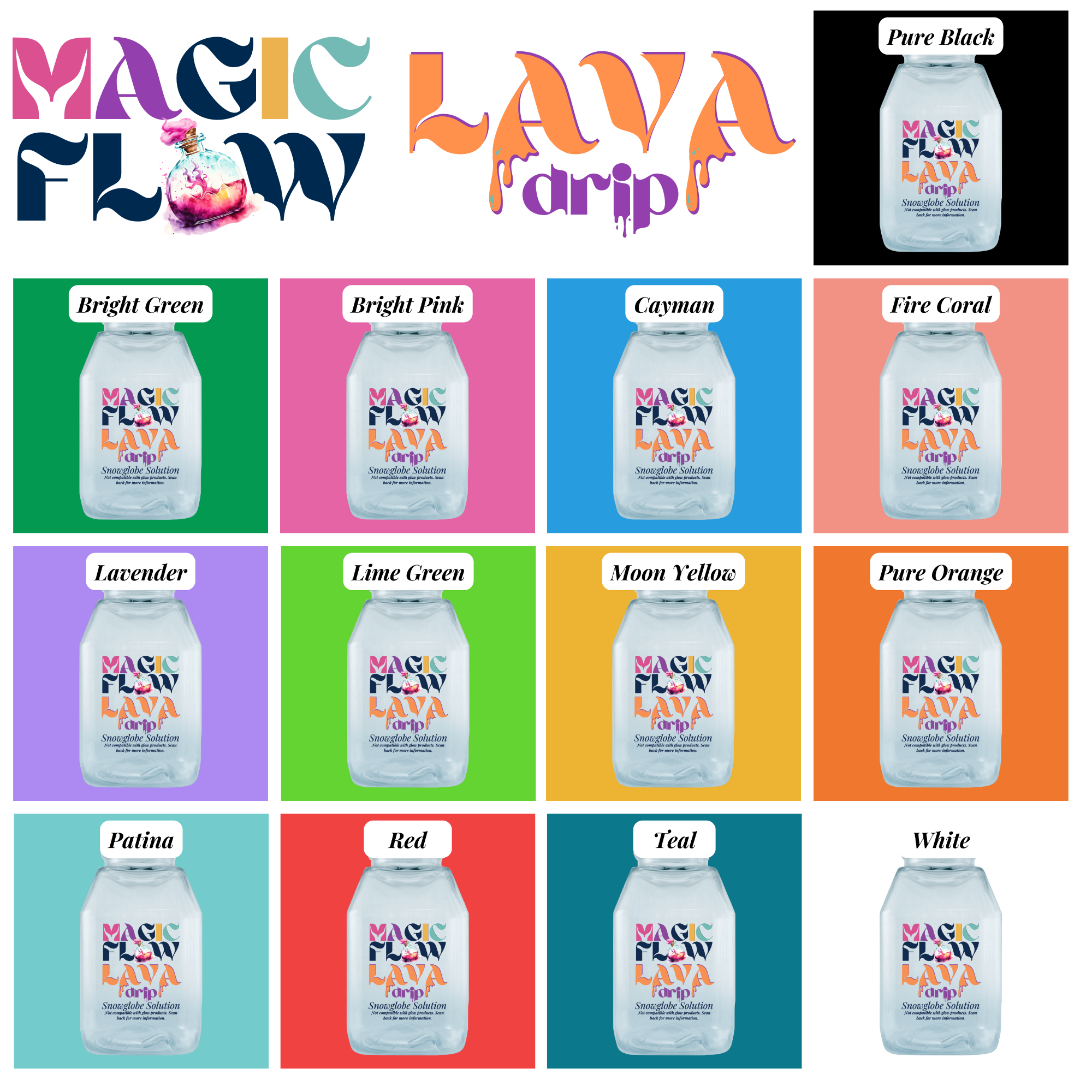 Magic Flow Lava Drip – Lava Tumbler Snow Globe Solution 8oz – The ...