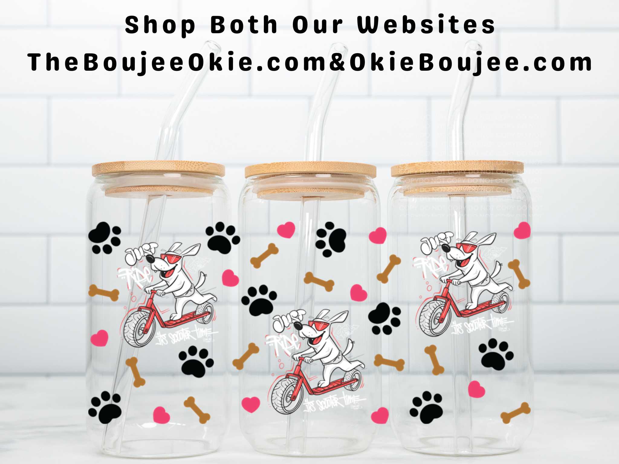 Scooter Dog Double Sided Uv Dtf Wrap – The Boujee Okie